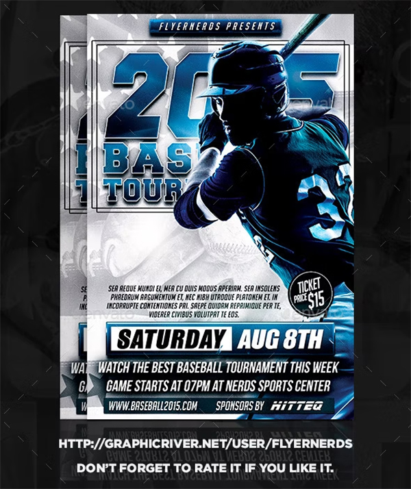 23+ Sample Baseball Tournament Flyers - Free & Premium Downloads